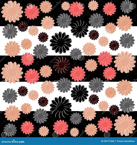 Flores Del Color Aisladas En Fondo Del Color Ilustración del Vector Ilustración de flor flora