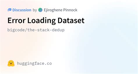 Bigcodethe Stack Dedup · Error Loading Dataset