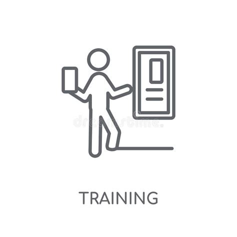 training icon vector isolated on white background training sign stock