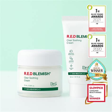 Dr G RED Blemish Soothing Cream Beauty Personal Care Face Face Care On Carousell