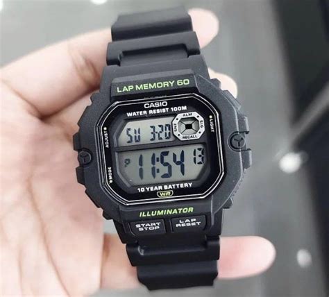 Casio Illuminator WS-1400H-1A Digital Quartz Sports Gear WS1400H-1A ...