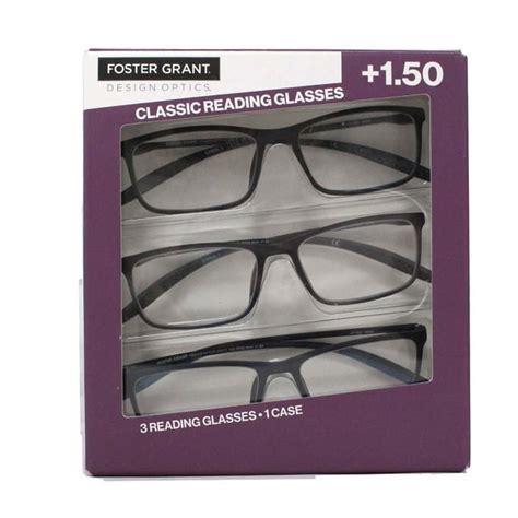 Design Optics Foster Grant Classic Rectangle Plastic 150 Reading