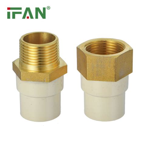 Ifan CPVC Brass Insert Plastic 1 2 1 Female Socket PVC CPVC Pipe