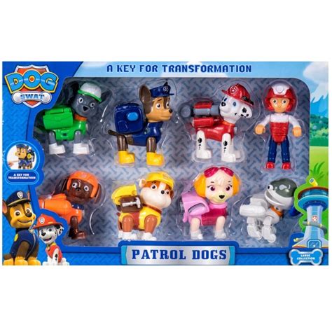 Комплект Пес Патрул6 кучета Райдер Робот Emagbg