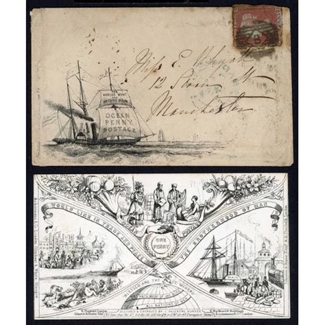 Ocean Penny Post Bradshaw And Blacklock Envelope A Used Large Size