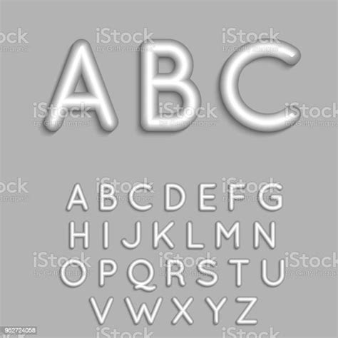 3d 폰트와 그림자입니다 문자 집합입니다 0명에 대한 스톡 벡터 아트 및 기타 이미지 0명 그림자 날씬한 Istock