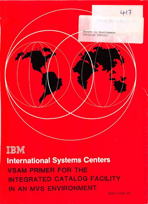 Ibm International Systems Centers Vsam Primer For The Intergrated