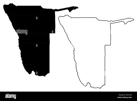 Namibia Map Vector Illustration Scribble Sketch Namibia Stock Vector
