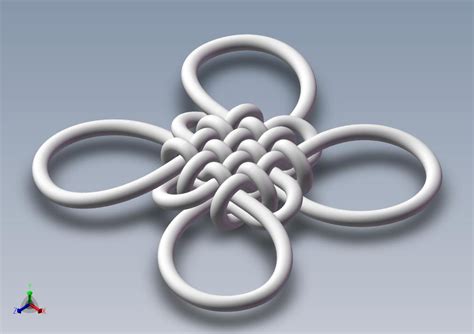 中国结solidworks 2015模型图纸下载 懒石网