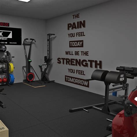 Gym Wall Decal Motivational Fitness Quote Home Gym Decor Etsy