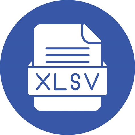 Xlsv File Format Vector Icon 32529827 Vector Art At Vecteezy