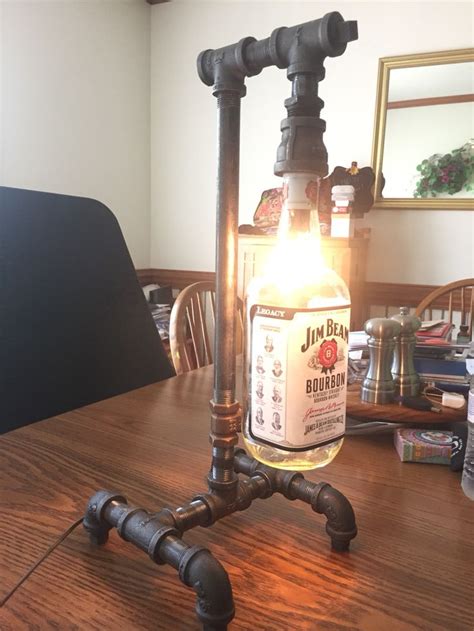 Original Jim Beam Lamp Industrial Pipe Lamp Lamp Pipe Lamp