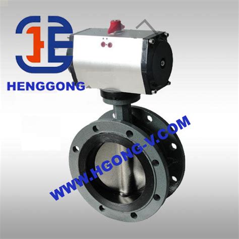ANSI DIN JIS Cast Ductile Iron Stainless Steel Body EPDM NBR PTFE Seat Pneumatic Oil Gas CPVC