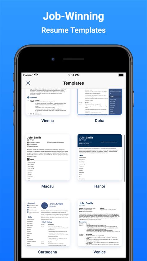 Cv Maker Resume Templates Para Iphone Descargar