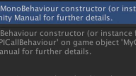Serialization Monobehaviour Constructors And Unity 54 Runity3d
