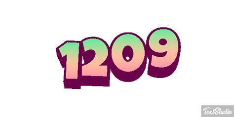 1209 Number Animated  Logo Designs
