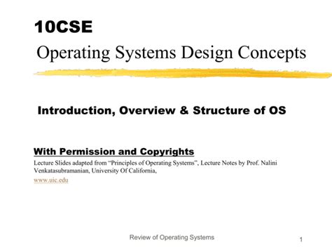 Ics 143 Introduction To Operating Systems