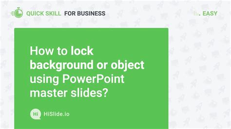 How To Lock Background Object Or Text Using Powerpoint Master Slides