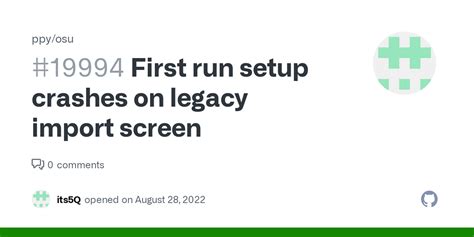 First Run Setup Crashes On Legacy Import Screen · Issue 19994 · Ppy