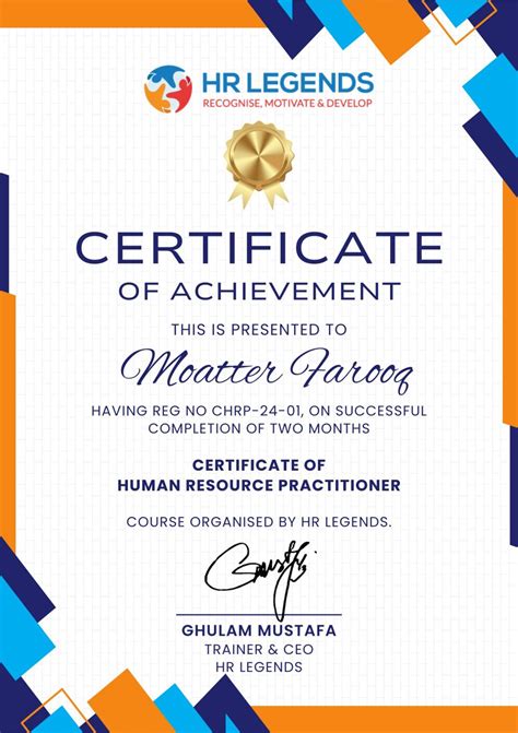 Moatter Farooq On Linkedin I Am Pleased To Share That I Have Achieved The Human Resource