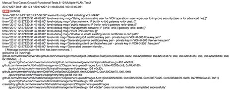 Nightly 122617 5 12 Multiple Vlan Vch Creation Failed Govmomi Datastore Stat Error When