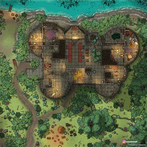 Cragmaw Castle But In The Jungle And Expanded Small Coastal Caves