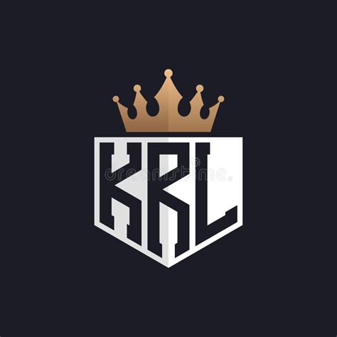 Luxury Krl Logo With Crown Elegant Initials Krl Letter Logo For
