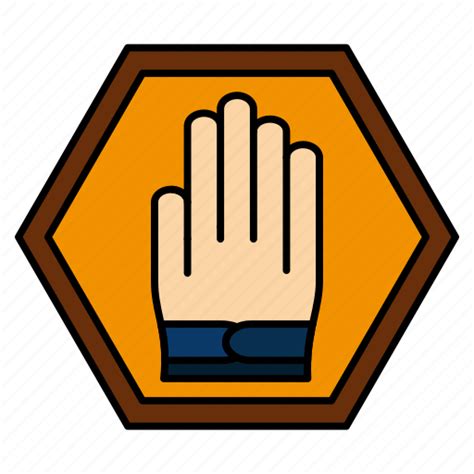 Hand Sign Stop Traffic Warning Icon