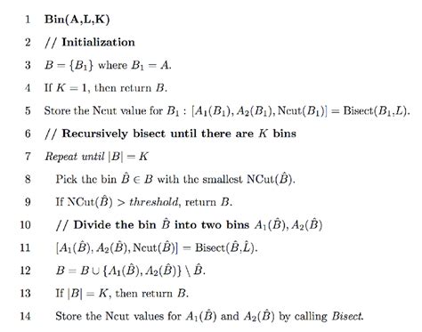 The Binning Algorithm Download Scientific Diagram