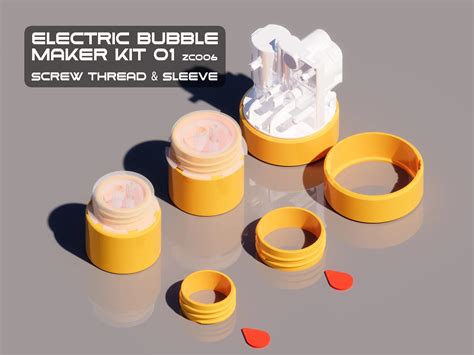 The Screw Thread And Cuff Of Electric Bubble Maker Kit 01 Zc 006