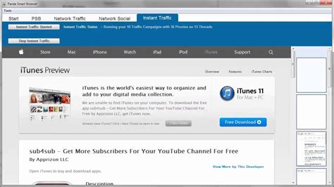 Panda Smart Browser Instant Traffic Youtube
