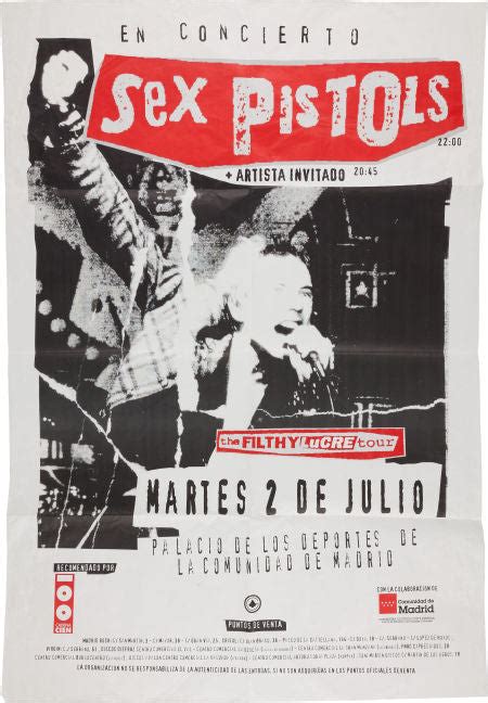 Sex Pistols Filthy Lucre Tour Subway Poster Spain 1996 Amp