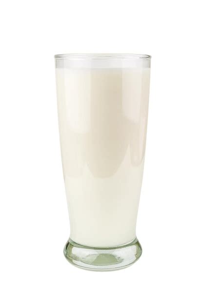 Premium Photo Glass Of Milk On White Background