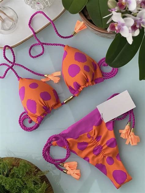 Print Bikini Summer Swimsuit 2023 New Triangle Swiwmear Women Push Up
