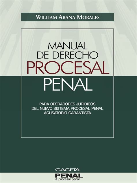 U Manual De Derecho Procesal Penal 1 Pdf