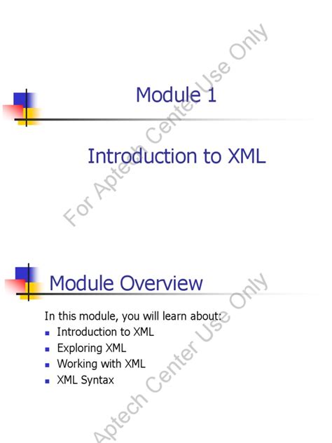 Introduction To Extensible Markup Language Xml Key Concepts And Syntax Pdf Xml Markup