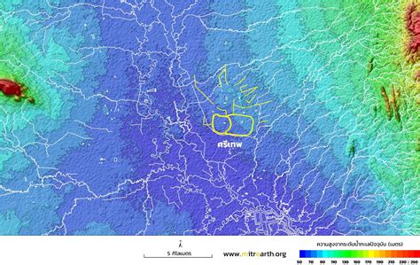 แผนที่ภูมิประเทศ มิตรเอิร์ธ Mitrearth