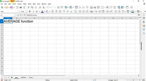 Libreoffice Calc Average Function Calculate Average Libreofficecalc Libreofficetutorial