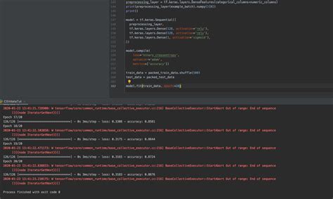 Tensorflow Model Fit Error Node IteratorGetNext Issue