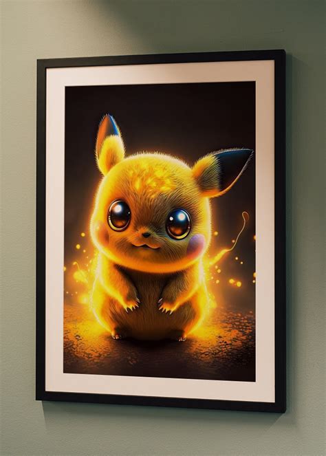 Chibi Pikachu Pokémon Pósters Y Art Prints De Jonatan Goozman Printler