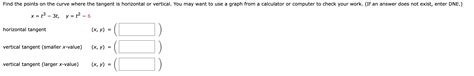 Solved Find The Points On The Curve Where The Tangent Is Chegg