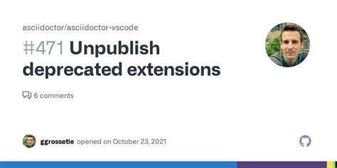 Unpublish Deprecated Extensions · Issue 471 · Asciidoctorasciidoctor