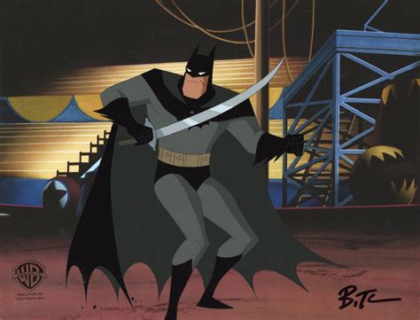 The New Batman Adventures Original Production Cel Signed By Bruce Timm