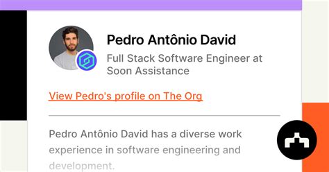 Pedro Antônio David Full Stack Software Engineer At Soon Assistance