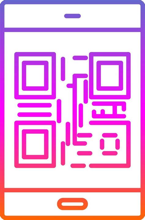Qr Code Line Gradient Icon 39169842 Vector Art At Vecteezy