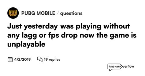 Just Yesterday Was Playing Without Any Lagg Or Fps Drop Now The Game Is Unplayable 🤷‍♂️ Pubg