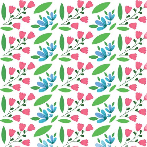 Delicate Seamless Pattern With Flowers Design For Fabric Packaging