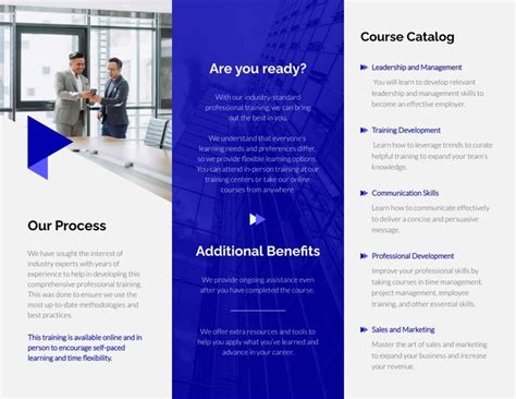 Professional Course Brochure Template Visme In 2025 Brochure