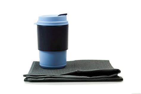 Tupperware Back Set To Go Becher 350 Ml Blau Glastuch