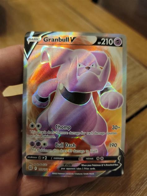Granbull V 159172 Swsh Brilliant Stars Full Art Pokemon Nm